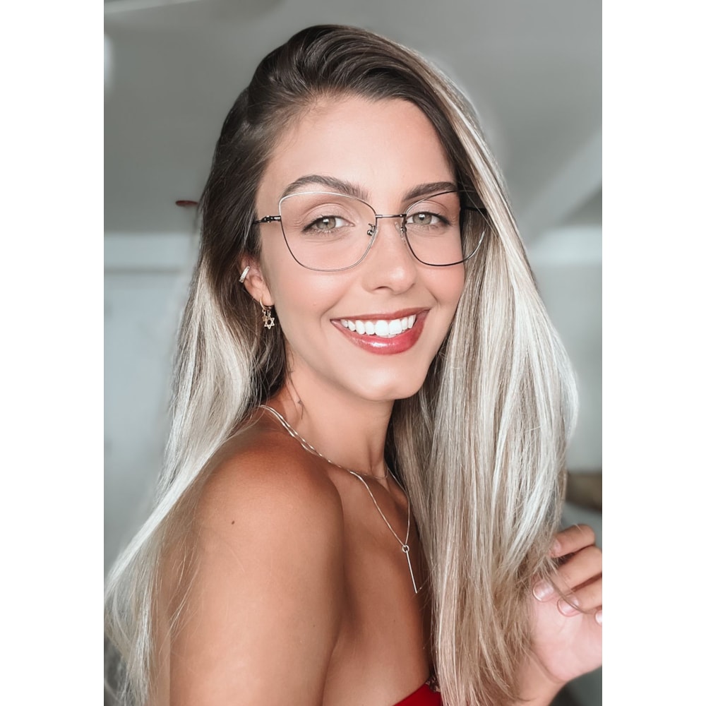 Armação de óculos de grau - Amandita fechado 6933 titanium - grafite C2 ...