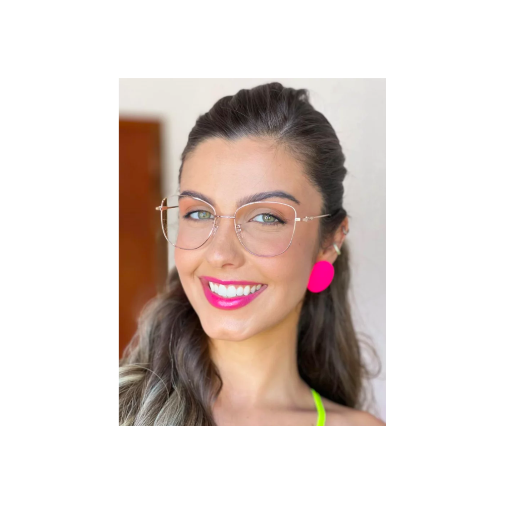 ARMAÇÃO DE ÓCULOS DE GRAU - AMANDITA MAIOR FECHADO 6934 titanium ...