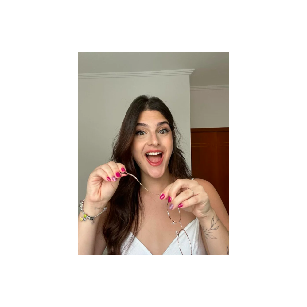 ARMAÇÃO DE ÓCULOS DE GRAU - AMANDITA MAIOR FECHADO 6934 titanium ...