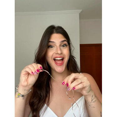 ARMAÇÃO DE ÓCULOS DE GRAU - AMANDITA MAIOR FECHADO 6934 titanium ...