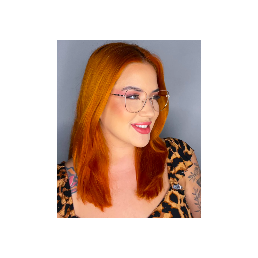 ARMAÇÃO DE ÓCULOS DE GRAU - AMANDITA MAIOR FECHADO 6934 titanium ...