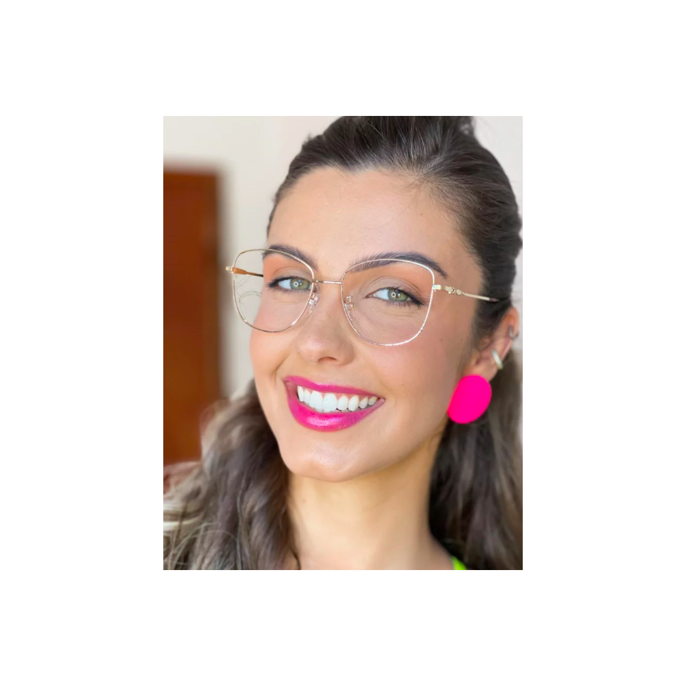 ARMAÇÃO DE ÓCULOS DE GRAU - AMANDITA MAIOR FECHADO 6934 titanium ...