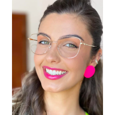 ARMAÇÃO DE ÓCULOS DE GRAU - AMANDITA MAIOR FECHADO 6934 titanium ...