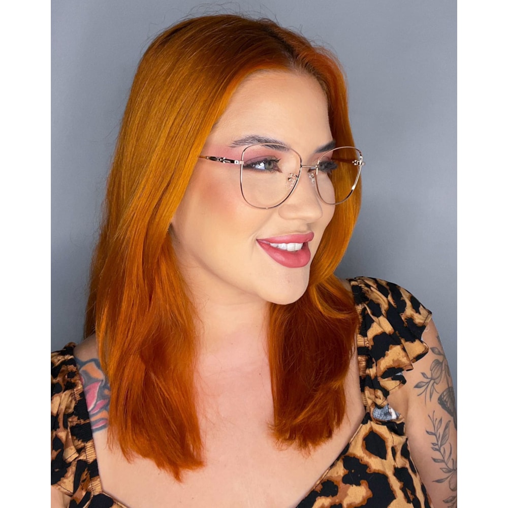 ARMAÇÃO DE ÓCULOS DE GRAU - AMANDITA MAIOR FECHADO 6934 titanium - ROSE ...