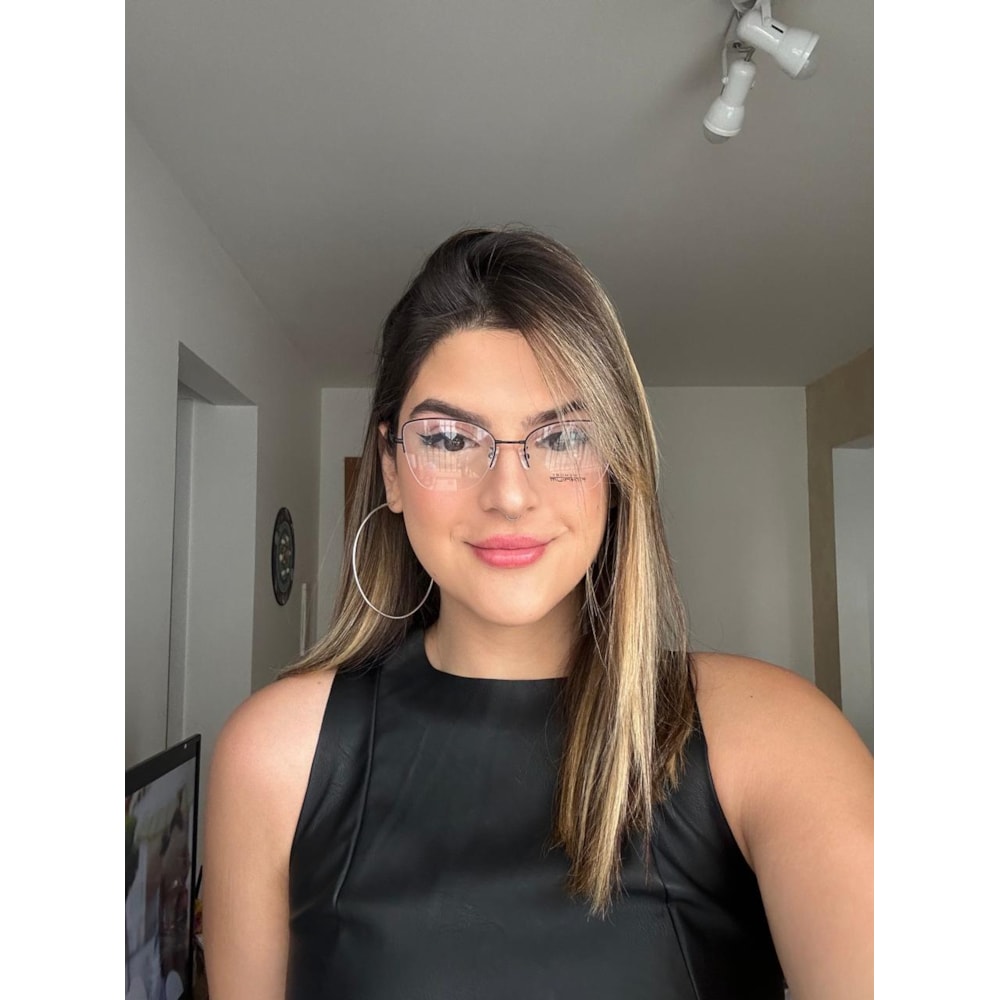 Armação de óculos de grau - Amandita nylon 6932 titanium - preto ...