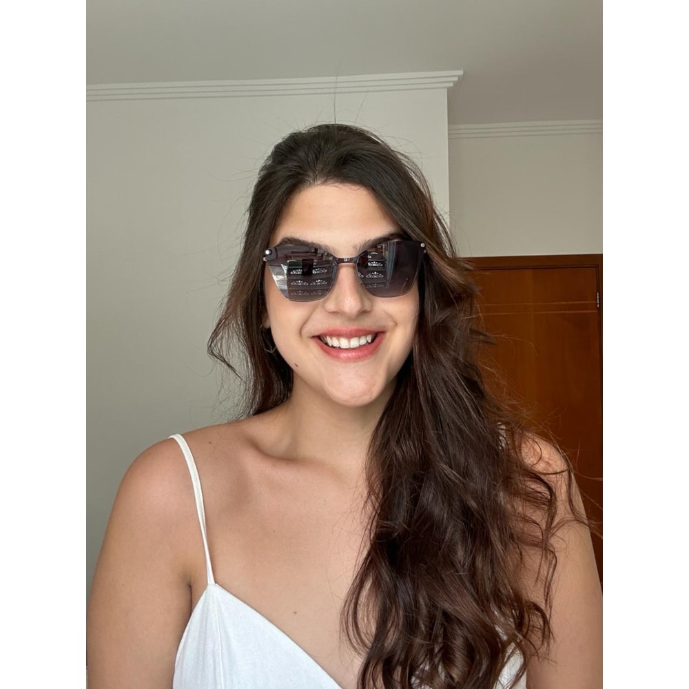 Armação de óculos de grau - Bárbara C0125 - Rose ponteira animal print ...