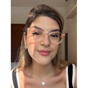 Armação de óculos de grau - Manie Marrie - Rose transparencia - Óculos ...