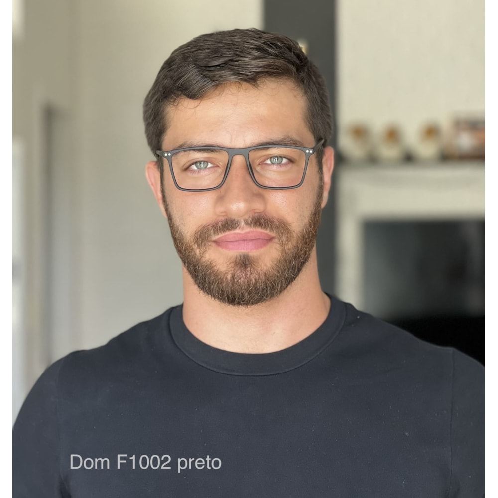 Armação de óculos de grau masculino - Dom F1002 - preto - Óculos Menina ...