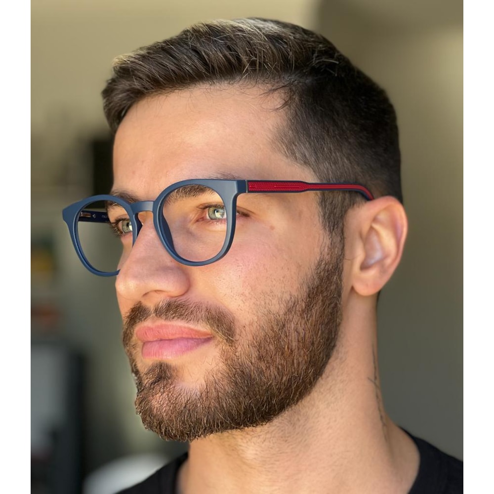 Armação de óculos de grau masculino - Giancarlo 99129 - azul com ...
