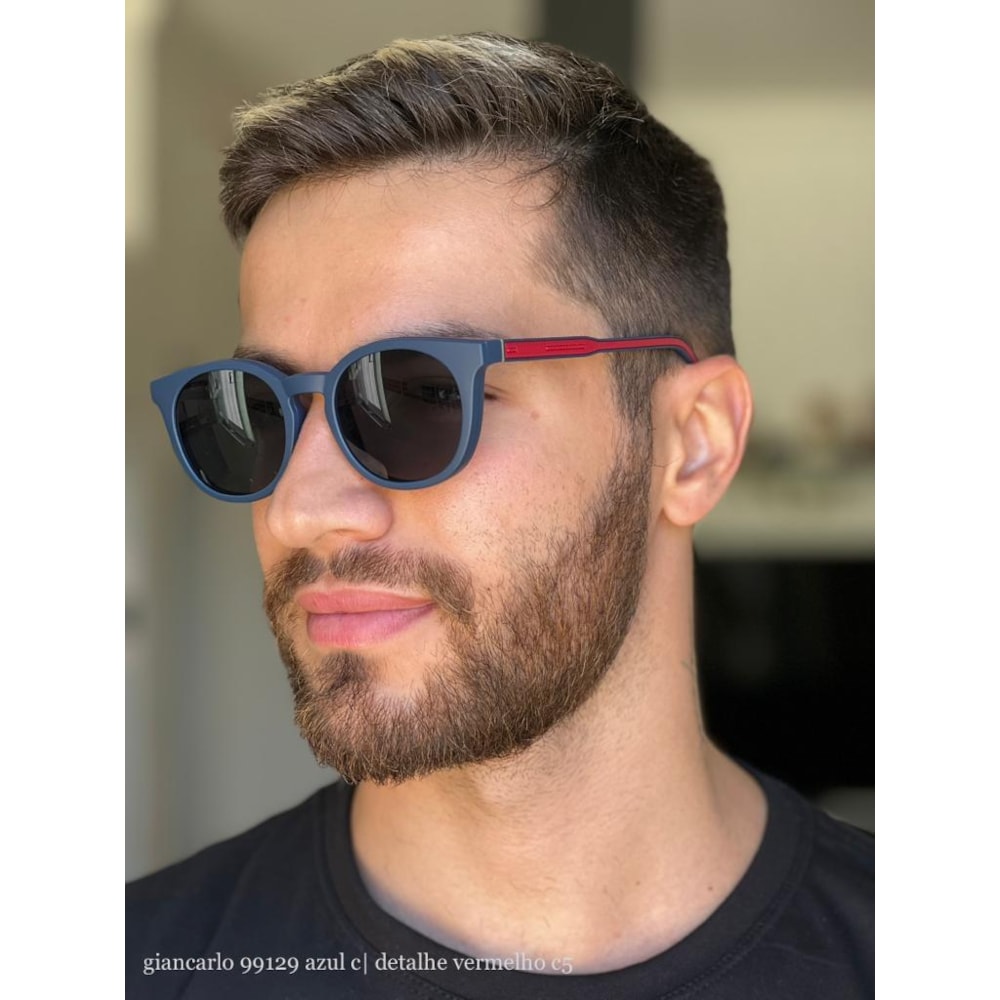 Armação de óculos de grau masculino - Giancarlo 99129 - azul com ...