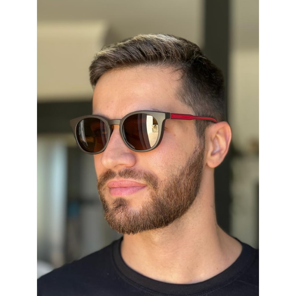 Armação de óculos de grau masculino - Giancarlo 99129 - marrom com ...