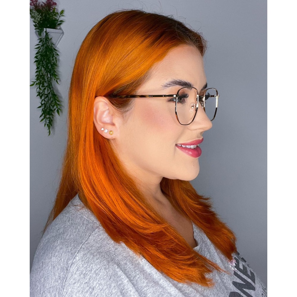 Armação de óculos de grau - Melanie Coral 5035 - dourado C5 - Óculos ...