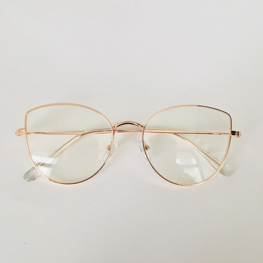 Armação De óculos De Grau Feminino Gatinho Aurora Dourado Menina Flor