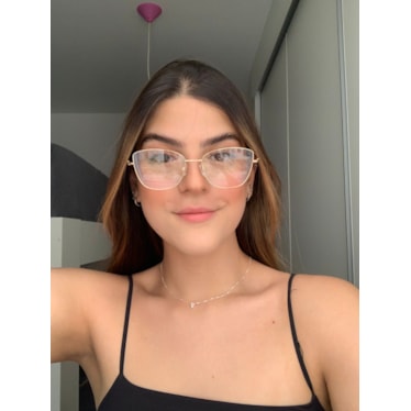 ARMAÇÃO PARA ÓCULOS DE GRAU - AMANDITA FECHADO 6933 TITANIUM - DOURADO ...