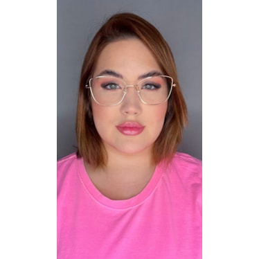 ARMAÇÃO PARA ÓCULOS DE GRAU - AMANDITA FECHADO 6933 TITANIUM - DOURADO ...